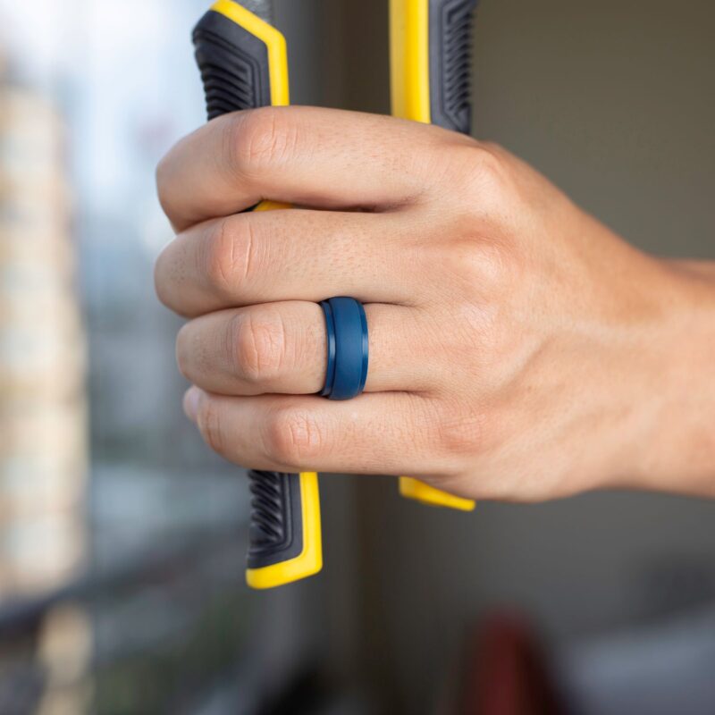 Silicone Ring Men, Mens Silicone Wedding Band, Rubber Wedding Rings For ...