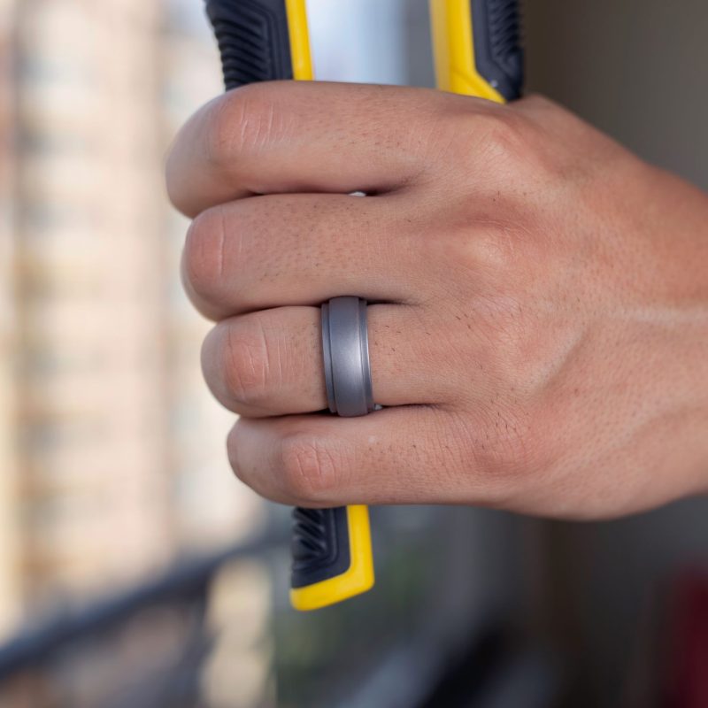 Silicone Ring Men, Mens Silicone Wedding Band, Rubber Wedding Rings For ...